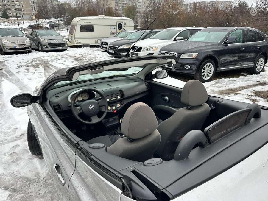 Grey Nissan Micra 2006 in Vilnius, with an engine capacity of 1.60 L and mileage of 167 thousand km for 1650 €, photo 8 on AUTOMOTO.COM.LV