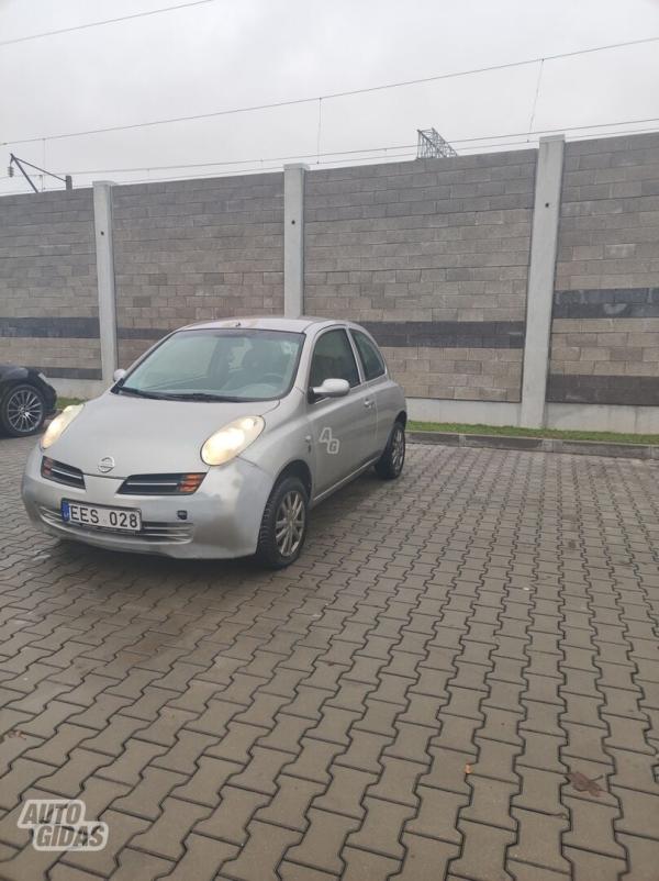 Grey Nissan Micra 2004 in Vilnius, with an engine capacity of 1.20 L and mileage of 150 thousand km for 540 €, photo 1 on AUTOMOTO.COM.LV