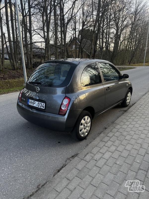 Pelēks Nissan Micra 2003 Širvintos, ar dzinēja tilpumu 1.20 L un nobraukumu 150 tūkst. km par 1500 €, foto 4 vietnē AUTOMOTO.COM.LV
