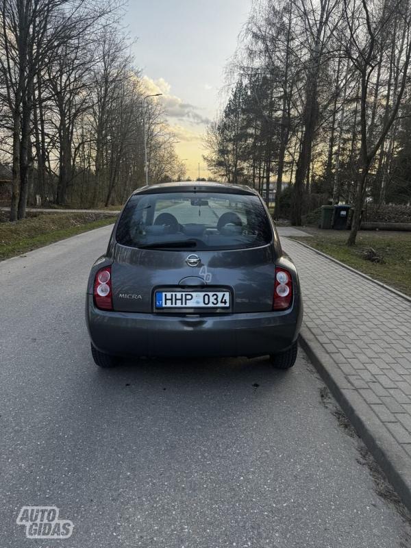Pelēks Nissan Micra 2003 Širvintos, ar dzinēja tilpumu 1.20 L un nobraukumu 150 tūkst. km par 1500 €, foto 5 vietnē AUTOMOTO.COM.LV