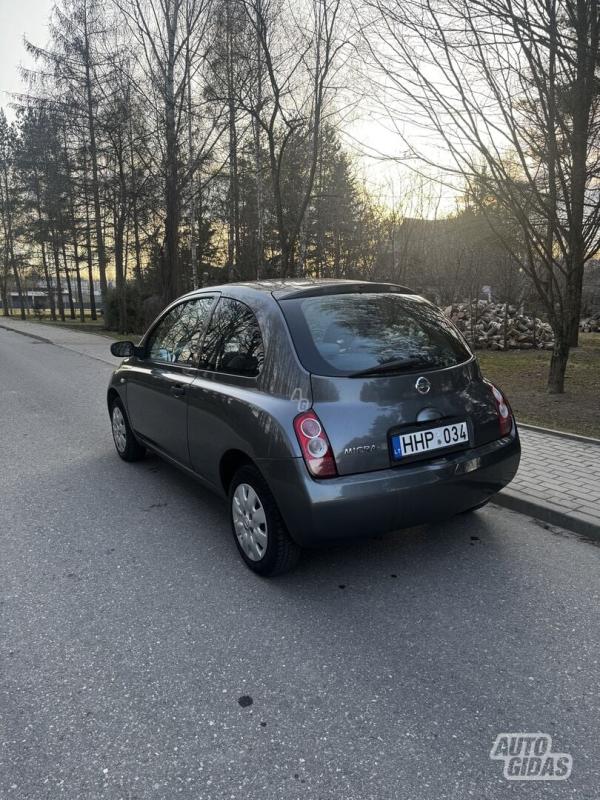 Pelēks Nissan Micra 2003 Širvintos, ar dzinēja tilpumu 1.20 L un nobraukumu 150 tūkst. km par 1500 €, foto 6 vietnē AUTOMOTO.COM.LV