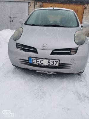 Pelēks Nissan Micra 2005 Viļņa, ar dzinēja tilpumu 1.50 L un nobraukumu 198 tūkst. km par 999 €, foto  vietnē AUTOMOTO.COM.LV
