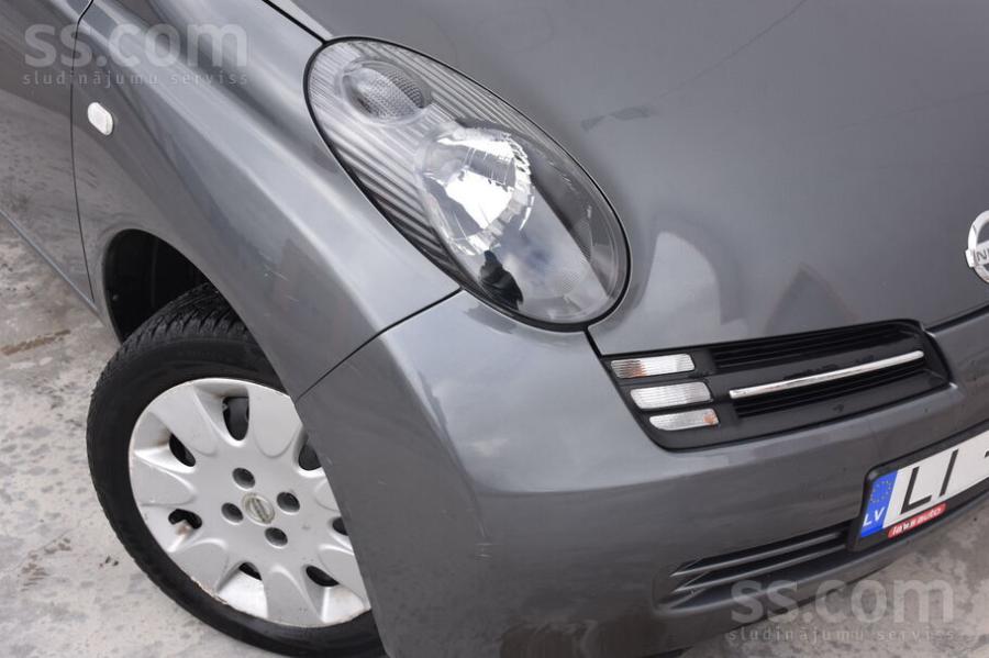 Pelēks Nissan Micra 2005 Rīga, ar dzinēja tilpumu 1.20 L un nobraukumu 103 tūkst. km par 1500 €, foto 19 vietnē AUTOMOTO.COM.LV