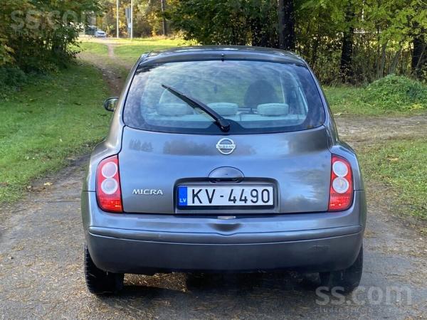 Grey Nissan Micra 2006 in Riga, with an engine capacity of 1.20 L and mileage of 140 thousand km for 1350 €, photo 5 on AUTOMOTO.COM.LV