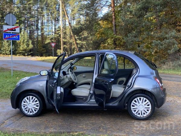 Grey Nissan Micra 2006 in Riga, with an engine capacity of 1.20 L and mileage of 140 thousand km for 1350 €, photo 8 on AUTOMOTO.COM.LV