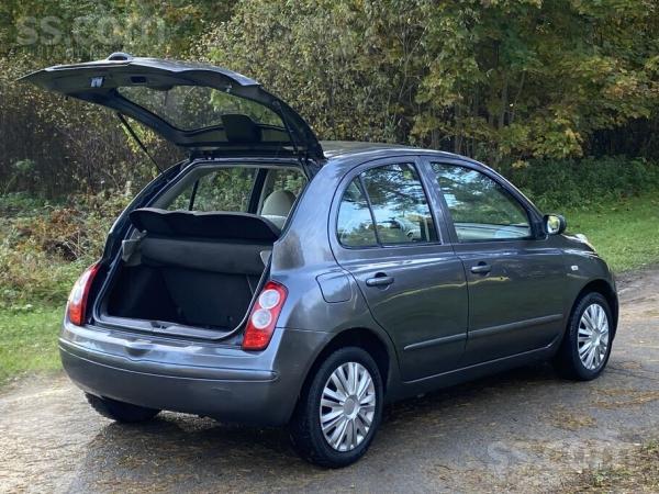 Grey Nissan Micra 2006 in Riga, with an engine capacity of 1.20 L and mileage of 140 thousand km for 1350 €, photo 9 on AUTOMOTO.COM.LV