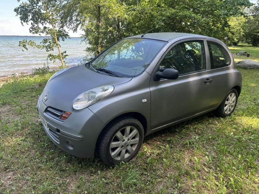 Grey Nissan Micra 2006 in Prienai, with an engine capacity of 1.20 L and mileage of 48 thousand km for 1150 €, photo 1 on AUTOMOTO.COM.LV