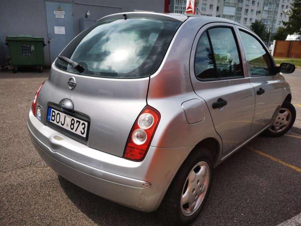 Pelēks Nissan Micra 2006 Viļņa, ar dzinēja tilpumu 1.20 L un nobraukumu 122 tūkst. km par 1880 €, foto 8 vietnē AUTOMOTO.COM.LV