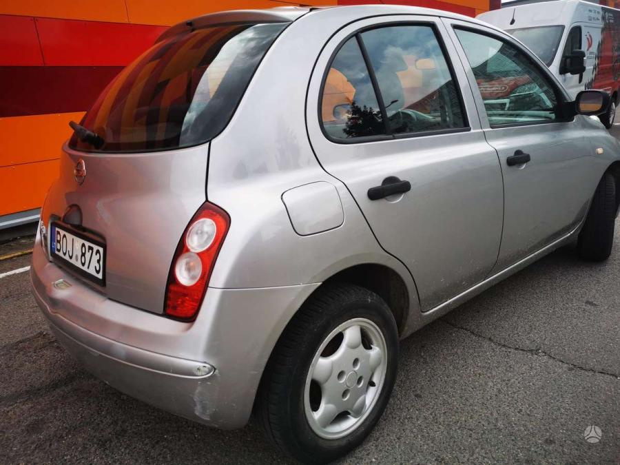 Grey Nissan Micra 2006 in Vilnius, with an engine capacity of 1.20 L and mileage of 122 thousand km for 1880 €, photo 13 on AUTOMOTO.COM.LV