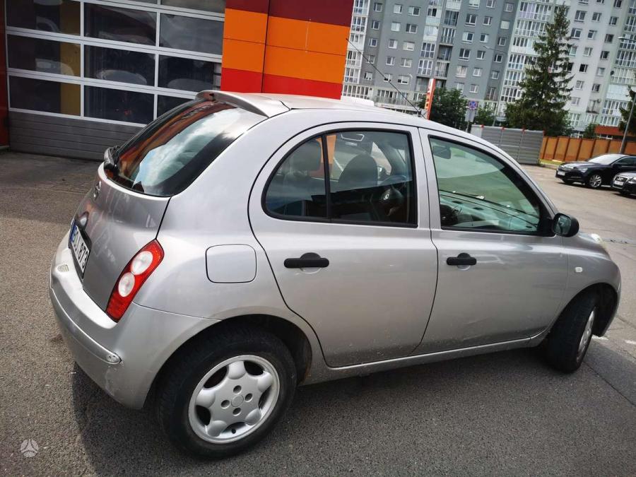 Grey Nissan Micra 2006 in Vilnius, with an engine capacity of 1.20 L and mileage of 122 thousand km for 1880 €, photo 15 on AUTOMOTO.COM.LV
