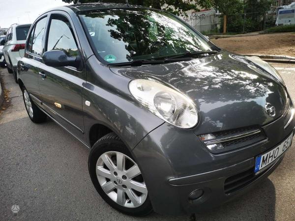 Grey Nissan Micra 2006 in Vilnius, with an engine capacity of 1.30 L and mileage of 132 thousand km for 2850 €, photo 1 on AUTOMOTO.COM.LV