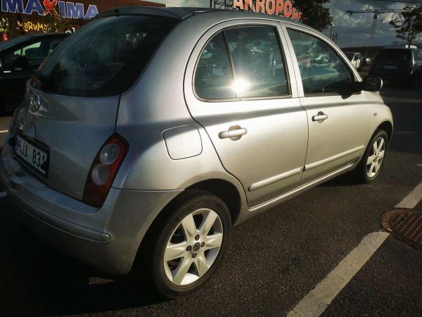 Grey Nissan Micra 2006 in Vilnius, with an engine capacity of 1.20 L and mileage of 175 thousand km for 2550 €, photo 4 on AUTOMOTO.COM.LV