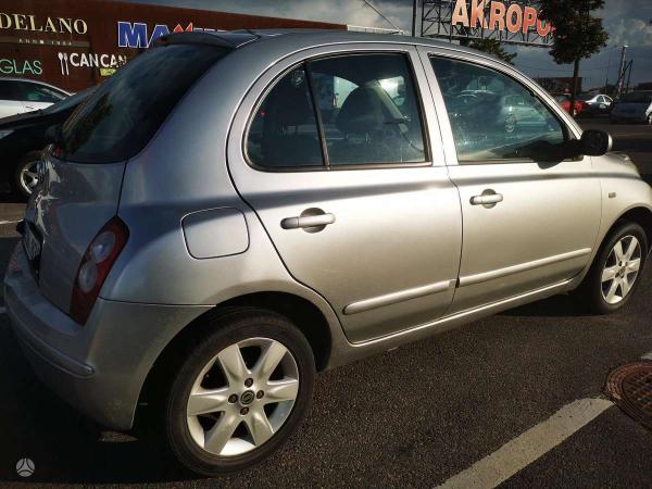 Grey Nissan Micra 2006 in Vilnius, with an engine capacity of 1.20 L and mileage of 175 thousand km for 2550 €, photo 6 on AUTOMOTO.COM.LV