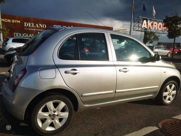 Pelēks Nissan Micra 2006 Viļņa, ar dzinēja tilpumu 1.30 L un nobraukumu 215 tūkst. km par 2550 €, foto 3 vietnē AUTOMOTO.COM.LV