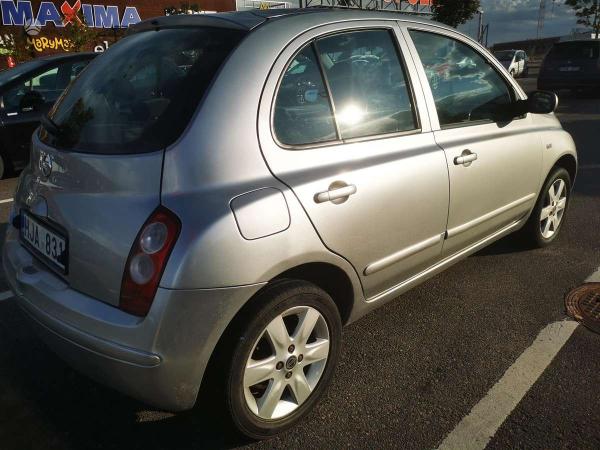 Pelēks Nissan Micra 2006 Viļņa, ar dzinēja tilpumu 1.30 L un nobraukumu 215 tūkst. km par 2550 €, foto 5 vietnē AUTOMOTO.COM.LV