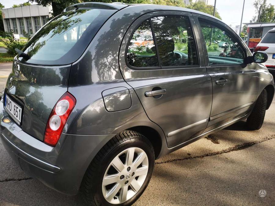 Grey Nissan Micra 2006 in Vilnius, with an engine capacity of 1.40 L and mileage of 133 thousand km for 2850 €, photo 17 on AUTOMOTO.COM.LV