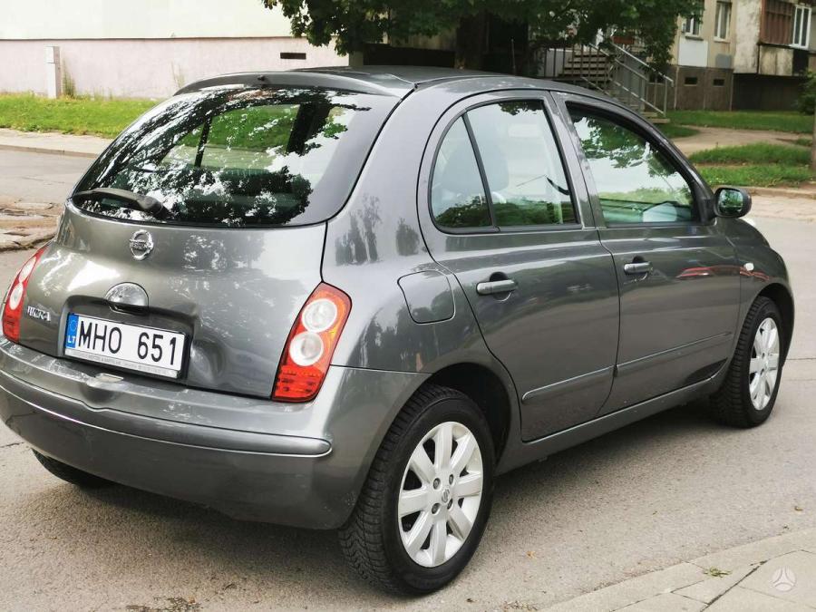 Grey Nissan Micra 2006 in Vilnius, with an engine capacity of 1.40 L and mileage of 133 thousand km for 2850 €, photo 26 on AUTOMOTO.COM.LV
