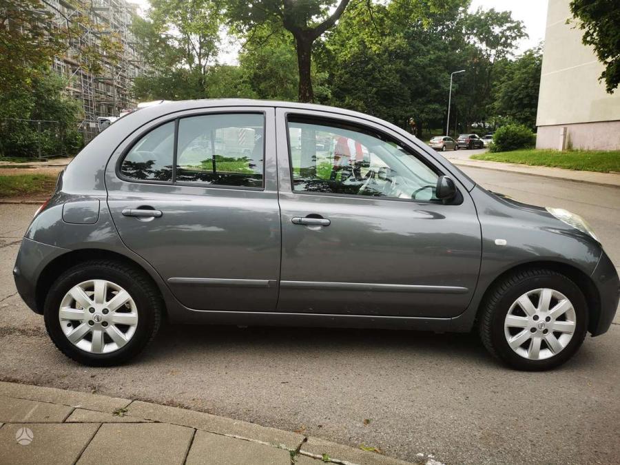 Grey Nissan Micra 2006 in Vilnius, with an engine capacity of 1.40 L and mileage of 133 thousand km for 2850 €, photo 28 on AUTOMOTO.COM.LV