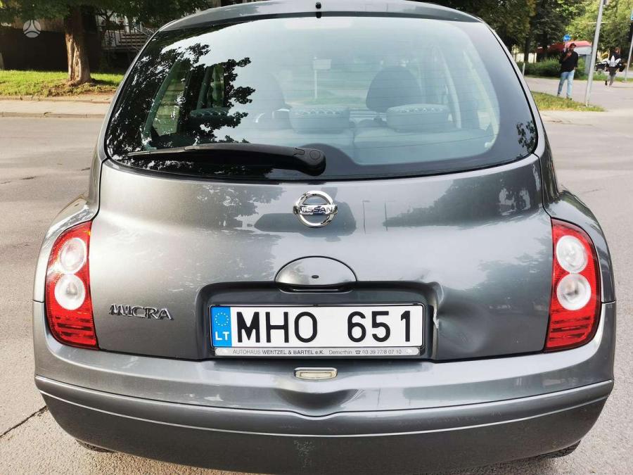 Grey Nissan Micra 2006 in Vilnius, with an engine capacity of 1.40 L and mileage of 133 thousand km for 2850 €, photo 29 on AUTOMOTO.COM.LV