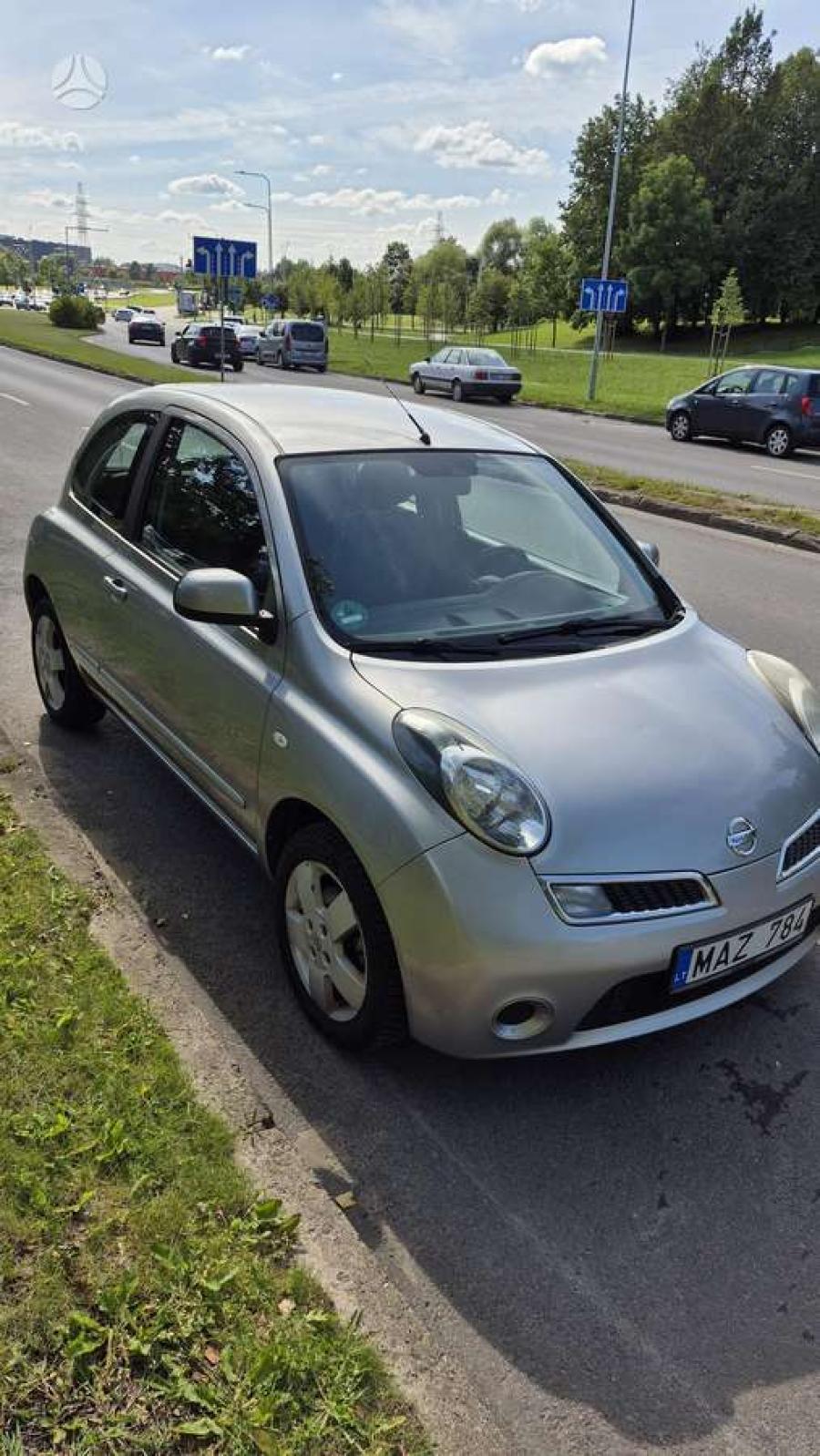 Grey Nissan Micra 2009 in Vilnius, with an engine capacity of 1.24 L and mileage of 188 thousand km for 1300 €, photo 3 on AUTOMOTO.COM.LV