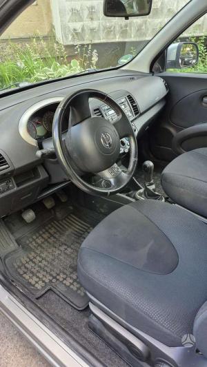 Grey Nissan Micra 2009 in Vilnius, with an engine capacity of 1.24 L and mileage of 188 thousand km for 1300 €, photo 6 on AUTOMOTO.COM.LV