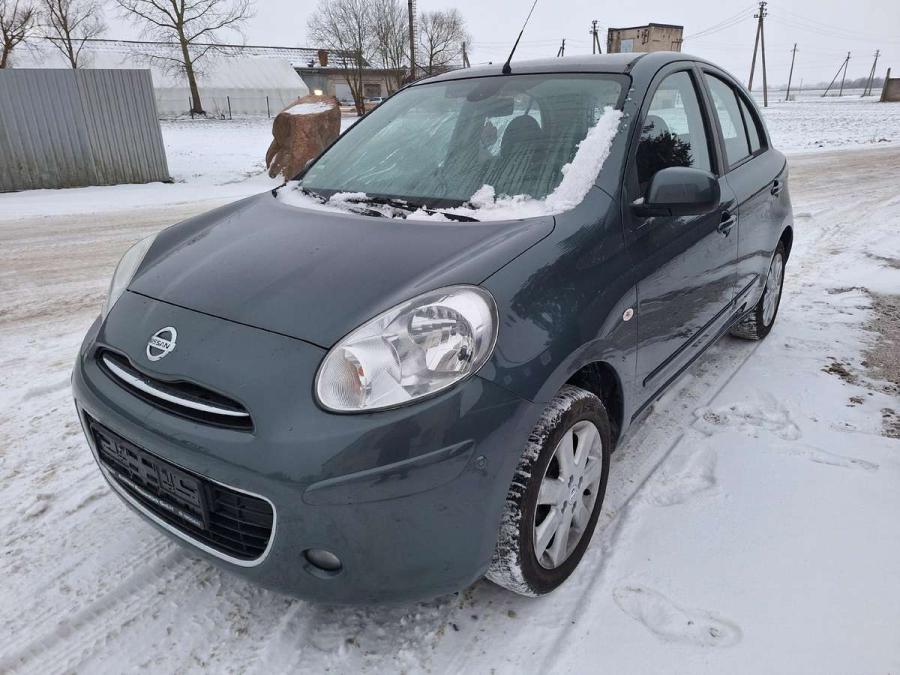 Pelēks Nissan Micra 2011 Marijampole, ar dzinēja tilpumu 1.20 L un nobraukumu 181 tūkst. km par 2450 €, foto 1 vietnē AUTOMOTO.COM.LV