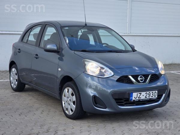 Grey Nissan Micra 2015 in Riga, with an engine capacity of 1.20 L and mileage of 44 thousand km for 5390 €, photo 1 on AUTOMOTO.COM.LV