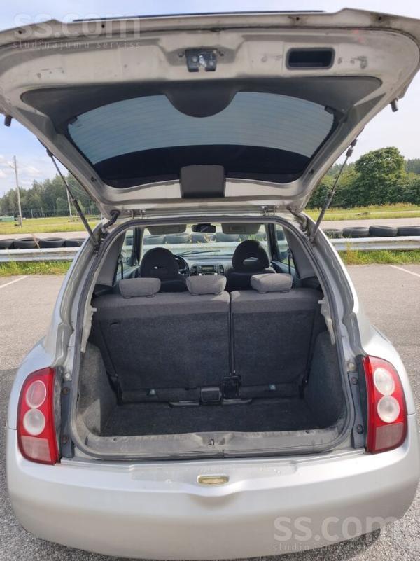 Pelēks Nissan Micra 2004 Valmiera, ar dzinēja tilpumu 1.50 L un nobraukumu 318 tūkst. km par 1090 €, foto 9 vietnē AUTOMOTO.COM.LV