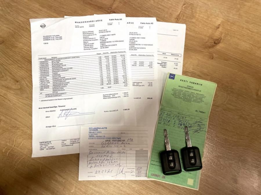 Nissan Micra 2004 in Tallinn, with an engine capacity of 1.00 L and mileage of 136 thousand km for 1499 €, photo 16 on AUTOMOTO.COM.LV
