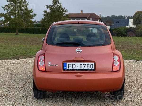 Oranžs Nissan Micra 2004 Rīga, ar dzinēja tilpumu 1.20 L un nobraukumu 144 tūkst. km par 1850 €, foto 5 vietnē AUTOMOTO.COM.LV