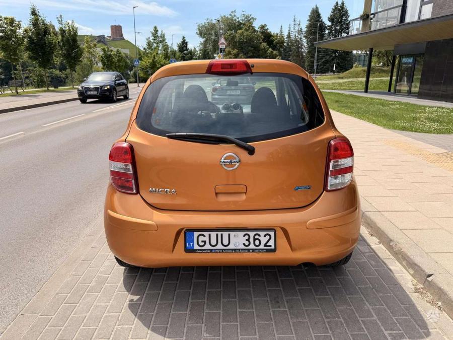 Orange Nissan Micra 2011 in Vilnius, with an engine capacity of 1.20 L and mileage of 160 thousand km for 2300 €, photo 7 on AUTOMOTO.COM.LV