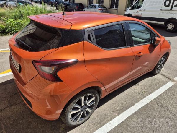 Orange Nissan Micra 2017 in Riga, with an engine capacity of 0.90 L and mileage of 112 thousand km for 7500 €, photo 3 on AUTOMOTO.COM.LV