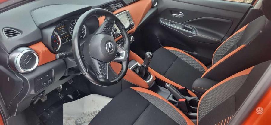 Orange Nissan Micra 2018 in Kelme, with an engine capacity of 0.90 L and mileage of 34 thousand km for 8450 €, photo 8 on AUTOMOTO.COM.LV