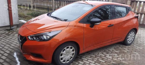 Orange Nissan Micra 2021 in Riga, with an engine capacity of 1.00 L and mileage of 45 thousand km for 9800 €, photo 1 on AUTOMOTO.COM.LV
