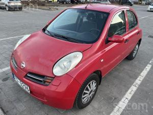 Red Nissan Micra 2004 in Riga, with an engine capacity of 1.20 L and mileage of 216 thousand km for 400 €, photo  on AUTOMOTO.COM.LV