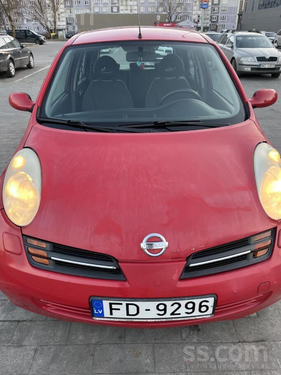Sarkans Nissan Micra 2004 Rīga, ar dzinēja tilpumu 1.20 L un nobraukumu 216 tūkst. km par 400 €, foto 5 vietnē AUTOMOTO.COM.LV