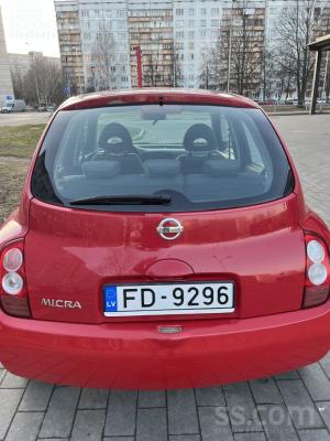 Sarkans Nissan Micra 2004 Rīga, ar dzinēja tilpumu 1.20 L un nobraukumu 216 tūkst. km par 400 €, foto 6 vietnē AUTOMOTO.COM.LV