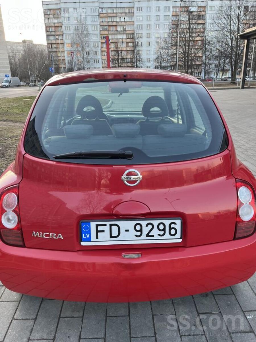 Sarkans Nissan Micra 2004 Rīga, ar dzinēja tilpumu 1.20 L un nobraukumu 216 tūkst. km par 400 €, foto 6 vietnē AUTOMOTO.COM.LV