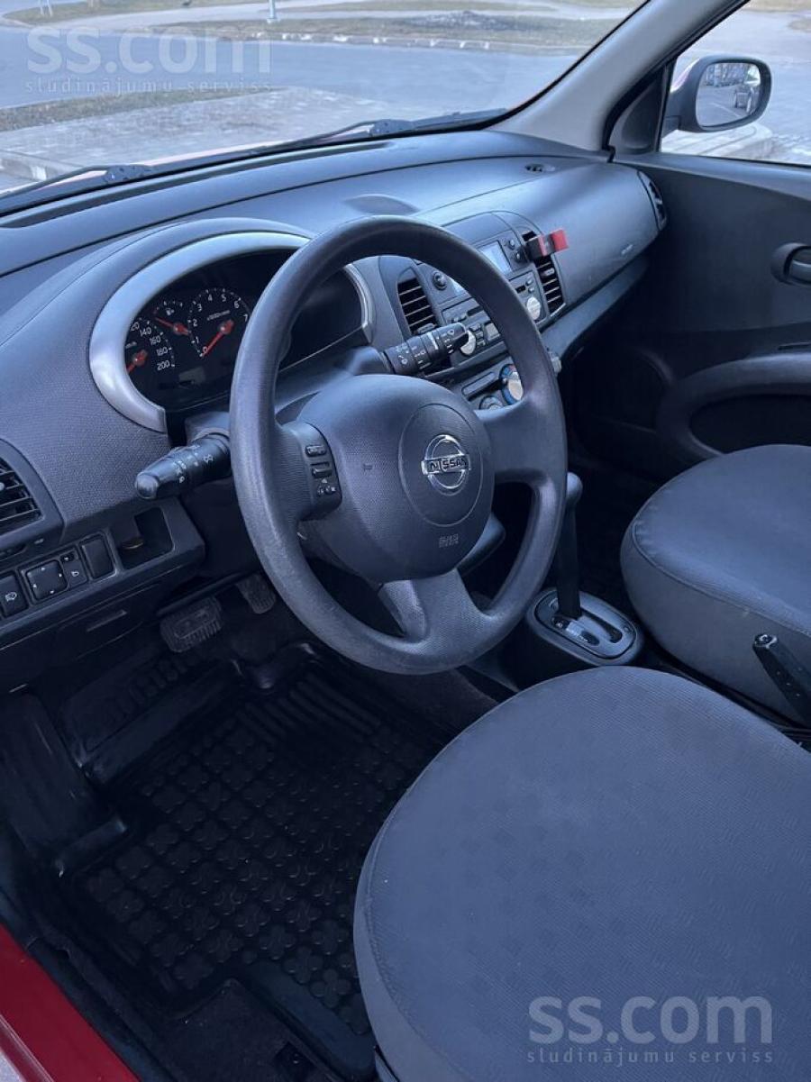 Sarkans Nissan Micra 2004 Rīga, ar dzinēja tilpumu 1.20 L un nobraukumu 216 tūkst. km par 400 €, foto 7 vietnē AUTOMOTO.COM.LV