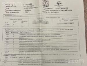 Sarkans Nissan Micra 2004 Rīga, ar dzinēja tilpumu 1.20 L un nobraukumu 216 tūkst. km par 400 €, foto 15 vietnē AUTOMOTO.COM.LV