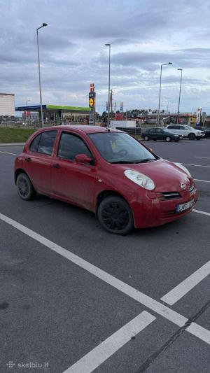 Red Nissan Micra 2005 in Moletai, with an engine capacity of 1.00 L and mileage of 175 thousand km for 900 €, photo 3 on AUTOMOTO.COM.LV
