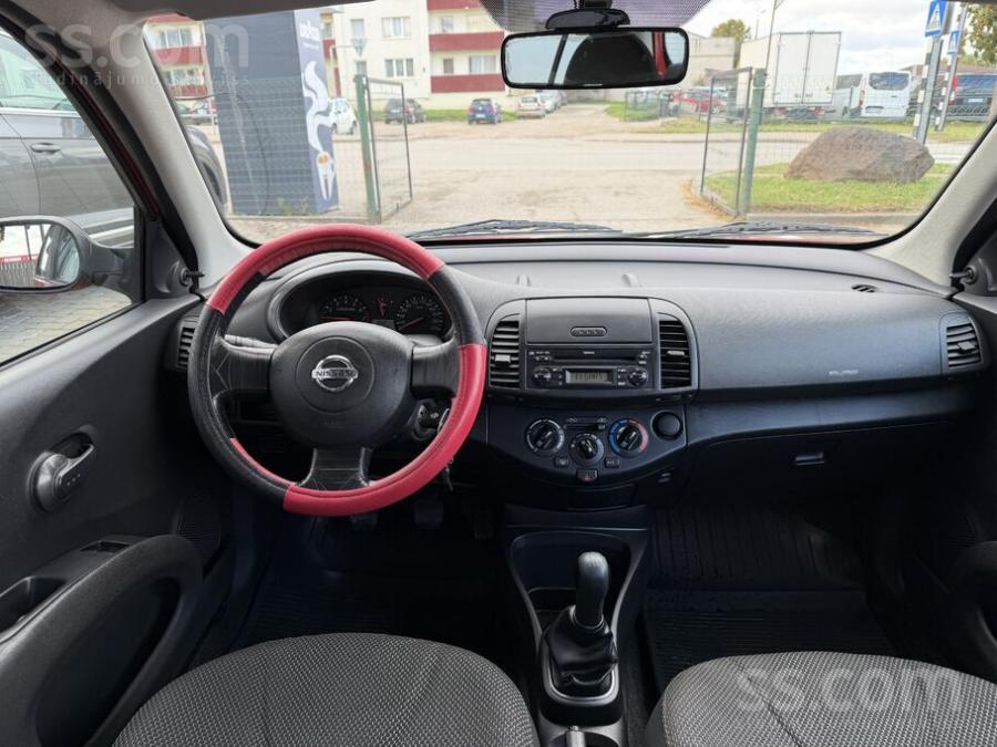 Sarkans Nissan Micra 2008 Talsi, ar dzinēja tilpumu 1.20 L un nobraukumu 246 tūkst. km par 1550 €, foto 7 vietnē AUTOMOTO.COM.LV