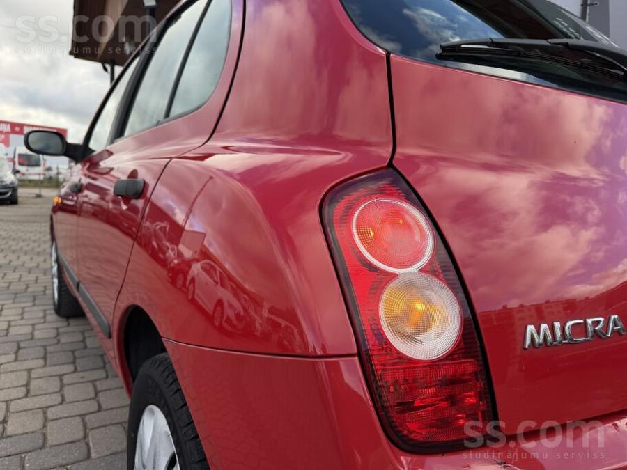 Sarkans Nissan Micra 2008 Talsi, ar dzinēja tilpumu 1.20 L un nobraukumu 246 tūkst. km par 1550 €, foto 18 vietnē AUTOMOTO.COM.LV