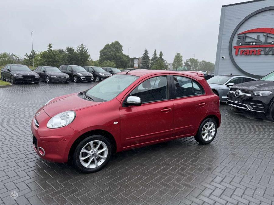 Sarkans Nissan Micra 2011 Telšiai, ar dzinēja tilpumu 1.20 L un nobraukumu 44 tūkst. km par 4300 €, foto 3 vietnē AUTOMOTO.COM.LV