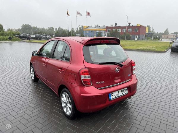 Sarkans Nissan Micra 2011 Telšiai, ar dzinēja tilpumu 1.20 L un nobraukumu 44 tūkst. km par 4300 €, foto 4 vietnē AUTOMOTO.COM.LV