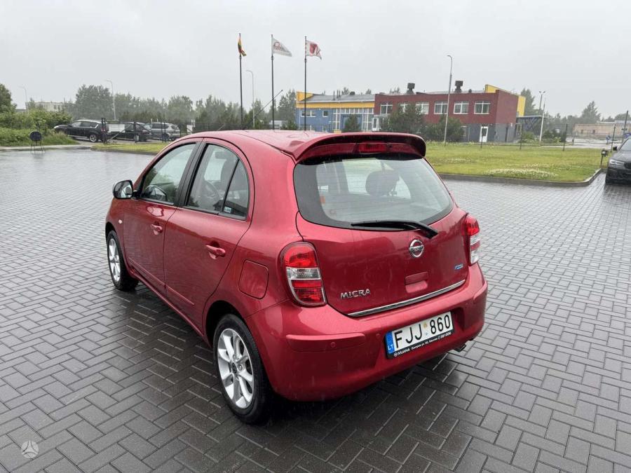 Sarkans Nissan Micra 2011 Telšiai, ar dzinēja tilpumu 1.20 L un nobraukumu 44 tūkst. km par 4300 €, foto 5 vietnē AUTOMOTO.COM.LV