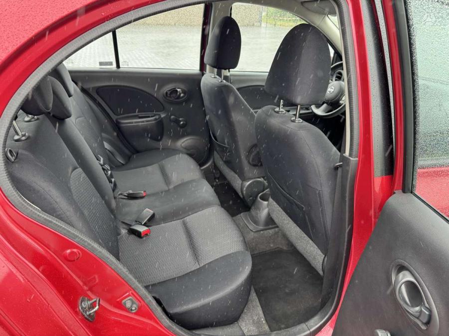 Sarkans Nissan Micra 2011 Telšiai, ar dzinēja tilpumu 1.20 L un nobraukumu 44 tūkst. km par 4300 €, foto 19 vietnē AUTOMOTO.COM.LV