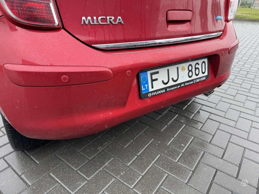 Sarkans Nissan Micra 2011 Telšiai, ar dzinēja tilpumu 1.20 L un nobraukumu 44 tūkst. km par 4300 €, foto 20 vietnē AUTOMOTO.COM.LV