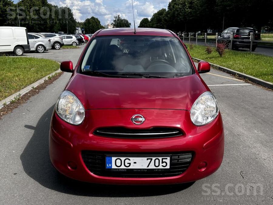 Red Nissan Micra 2012 in Riga, with an engine capacity of 1.20 L and mileage of 130 thousand km for 3500 €, photo 2 on AUTOMOTO.COM.LV