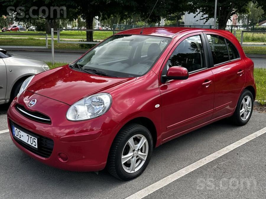 Red Nissan Micra 2012 in Riga, with an engine capacity of 1.20 L and mileage of 130 thousand km for 3500 €, photo 3 on AUTOMOTO.COM.LV